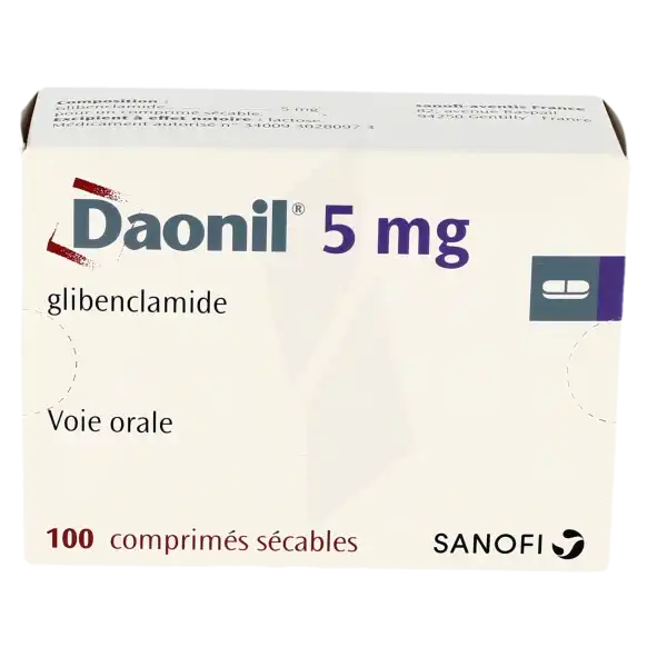 Pharmacie Mercier Medicament Daonil 5 Mg Comprime Secable GLIBENCLAMIDE MONTEREAU FAULT YONNE