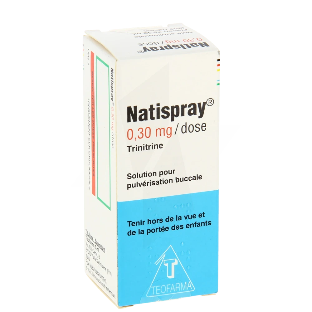 meSoigner - Natispray 0,30 Mg S Pulv Bucc Fl/300doses (Trinitrine)